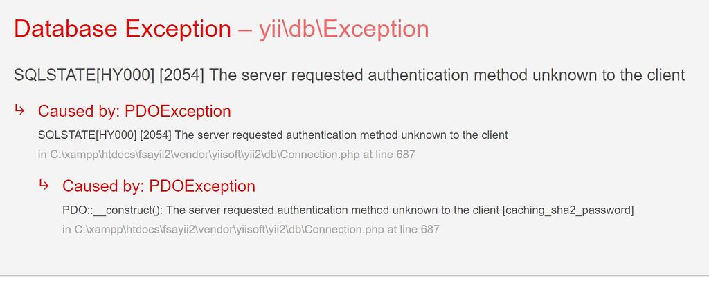 Yii Db Exception Error When Trying To Login Through Yii App Advanced