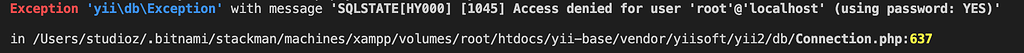 Solved Yii2 Basic Database Connection Error But Only In Terminal Pdoexception Access 4830