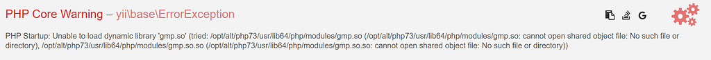 Yii2 and gmp: Unable to load dynamic library gmp.so - Installation and Setup - Yii Framework Forum